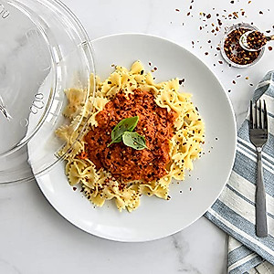 Nordic Ware Plastic Deluxe Microwave Cover, Clear (Set of 2)