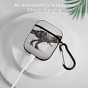 Airpods Case Dinosaur Illustration Airpod Hard Case Cover Headphone Cases for Apple Airpods1 Airpods2