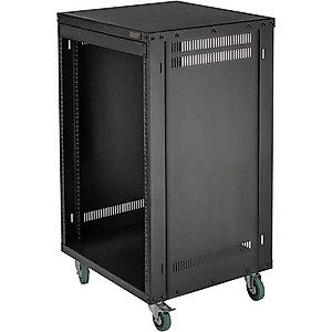 Auray ERS- 16U Steel Equipment Rack with 3" Casters (16 RU)