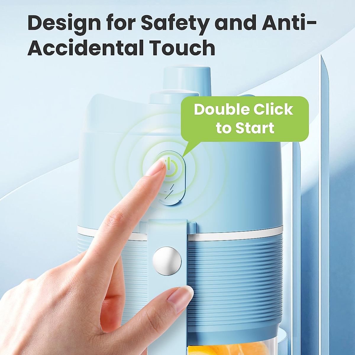 Personal Size Blender, Enenal Portable Blenders Smoothies and Shakes 5000mAh Battery, 16oz Mini Blender USB Rechargeable, Handheld Blender BPA-Free Fruit Smoothie Juicer Cup