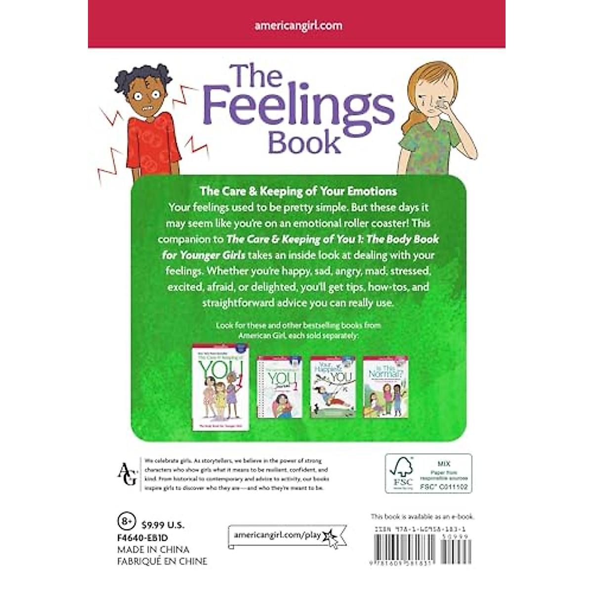 The Feelings Book: The Care and Keeping of Your Emotions (American Girl® Wellbeing)