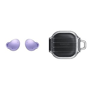 SAMSUNG Galaxy Buds 2 True Wireless Earbuds US Version Lavender Galaxy Earbuds Charging Case Cover
