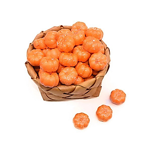 Fake Pumpkins, 10 Pcs Halloween Pumpkin Design Decoration, Foam Plastic Fake Faux Artificial Pumpkins for Halloween Fall Harvest Festival Home Table Decor