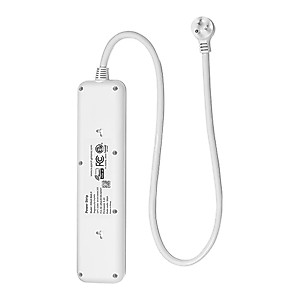 Zooz Z-Wave Long Range Power Strip ZEN20 800LR with Energy Monitoring and 2 USB Ports | Works with Z-Box, Hubitat, Home Assistant, Compatible with SmartThings