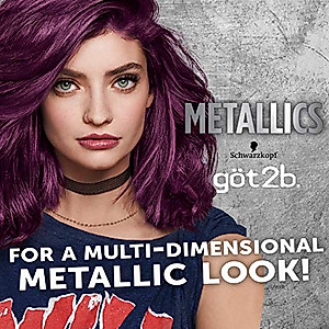 Schwarzkopf Got2b Metallics Permanent Hair Color, M69 Amethyst Chrome