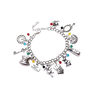 AYJBDGR Universe of Fandoms TV Movies Show Jewelry Anime Cartoons Charm Bracelet Gifts for Women