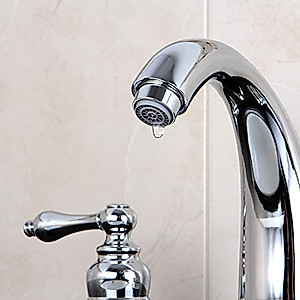 Kingston Brass KB981AL Victorian Widespread Lavatory Faucet with Pop-Up, 5-1/4-Inch, Polished Chrome