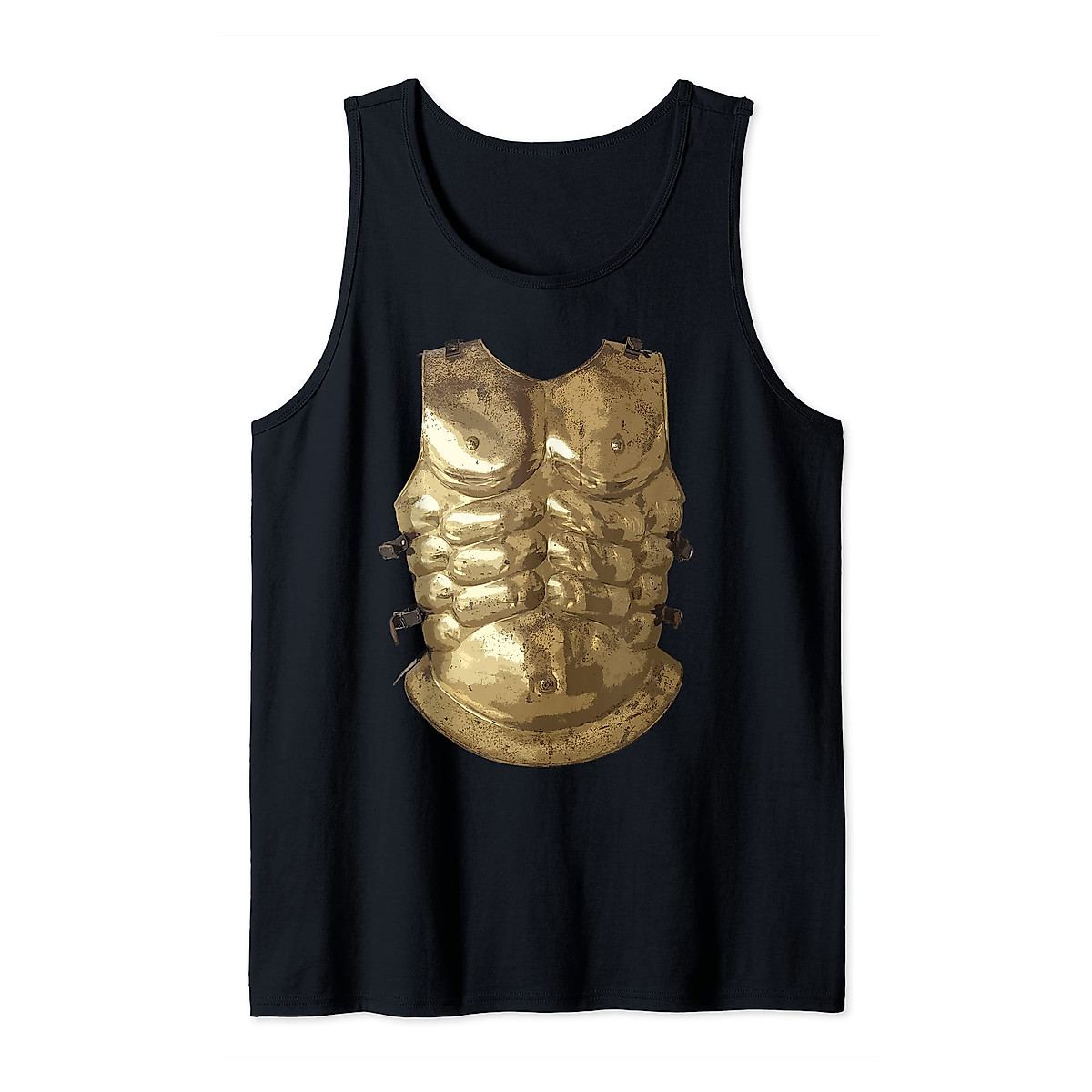 Gladiator Halloween Costume Fighter Roman Chest Plate Armor Tank Top
