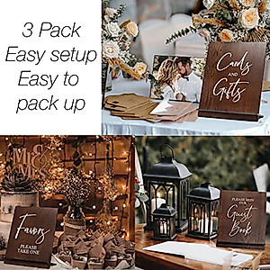 Real Wood Wedding Signs for Ceremony and Reception – Cards and Gifts Sign for Wedding – Wedding sign for memory table sign - in loving memory wedding signs for wedding Ceremony and Reception - Guestbook