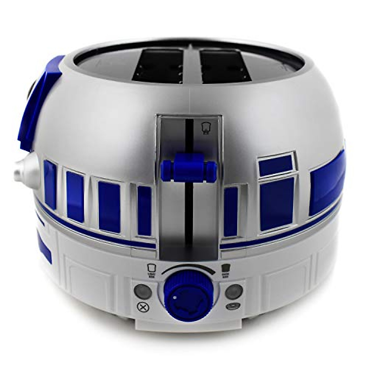 Uncanny Brands Star Wars R2D2 Deluxe Toaster - Lights-Up and Makes Sounds Like Artoo