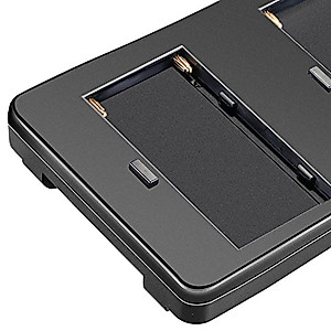 Neewer F2-BP NP-F Battery to V-Mount Battery Converter Adapter for LED Light, Field Monitor, Alternative Battery Option for Sony V-Mount Gear, Fits for 2-Pack Sony NP-F970, NP-F770,NP-F570 Battery