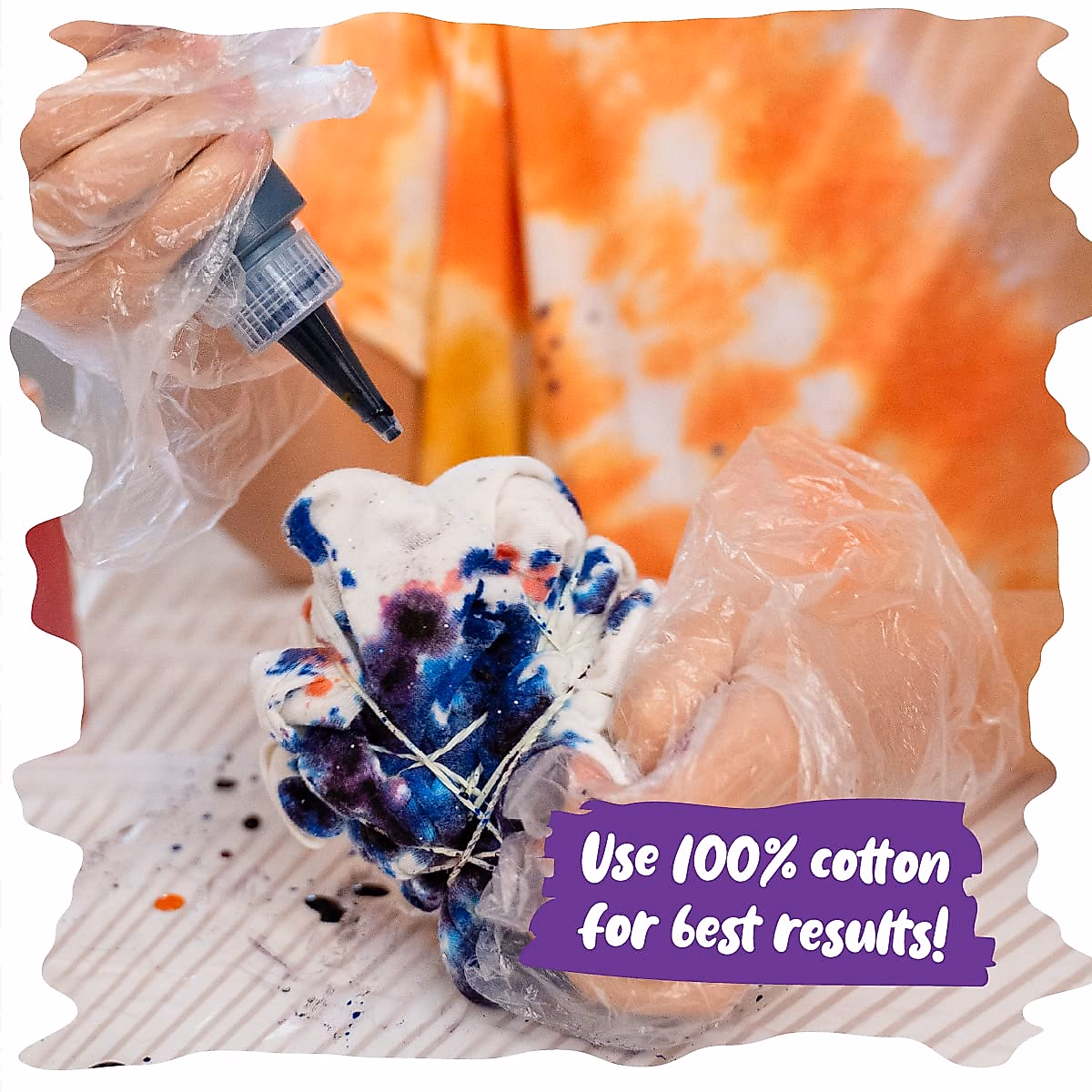 DOODLE HOG Tie Dye Kit for Kids & Adults - 24 Large Tye Dye Bottles with 12 Colors & Tie Dye Powder, Soda Ash, Gloves - Tie Dye Kits for Large Groups