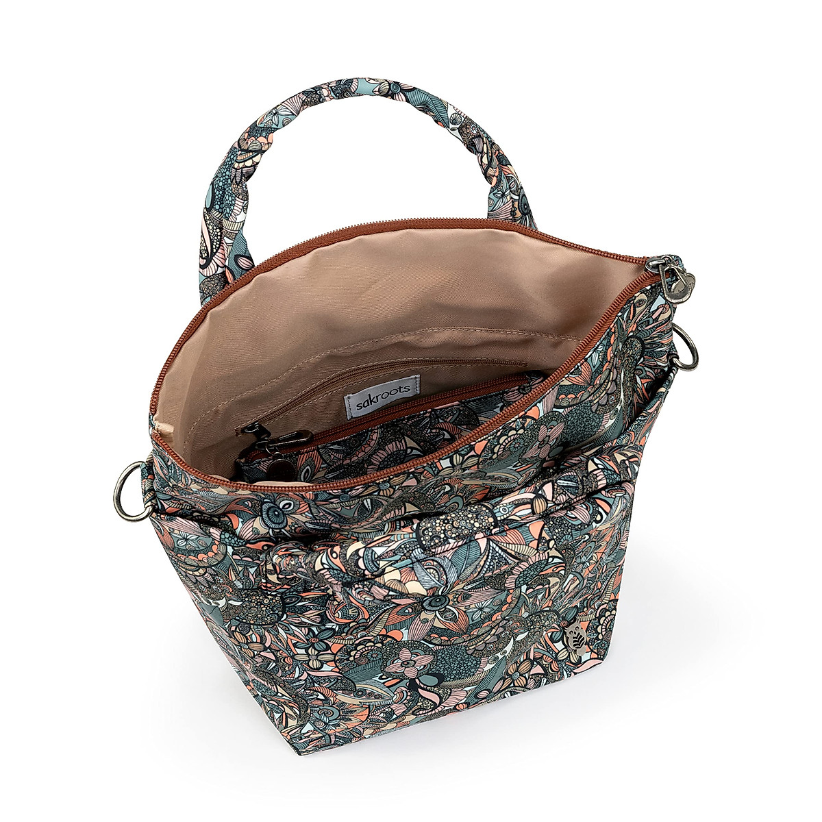 Sakroots Culver Small Tote in Repreve Eco-Twill, Sienna Spirit Desert