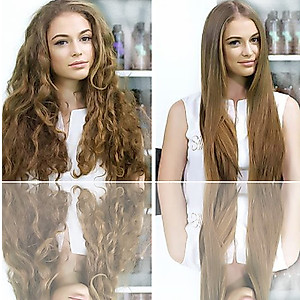 KERATIN RESEARCH Brazilian Keratin Hair Straightening and Smoothing Blowout Complex Treatment Professional Organic Results shiny Hair with Natural look Queratina Keratina (16 Fl oz Kit Original)