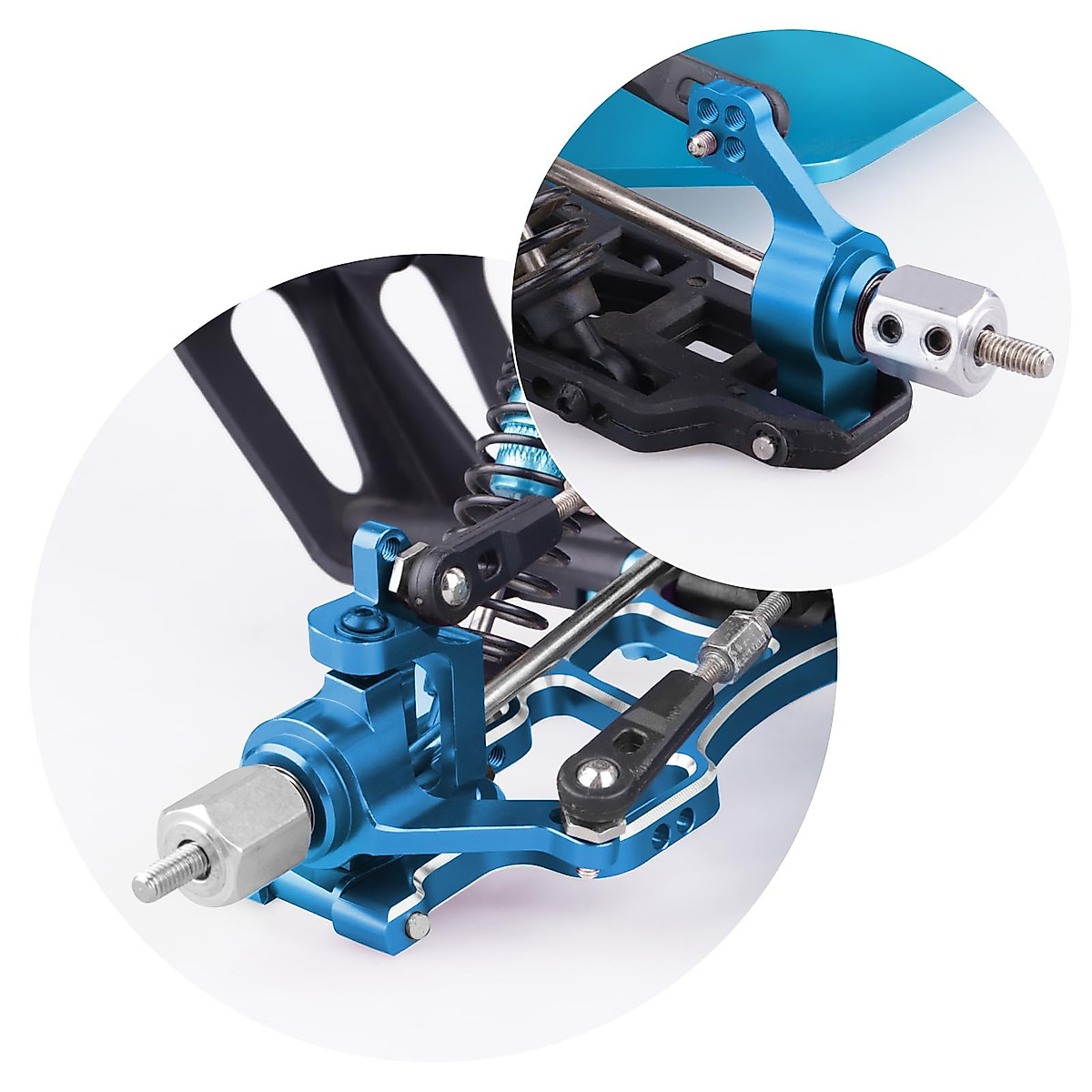 HobbyPark 102210 102010 102211 102011 102212 102012 Aluminum Steering Knuckle Kit Hub Carrier Upgrade Parts for RC Redcat Volcano EPX HSP