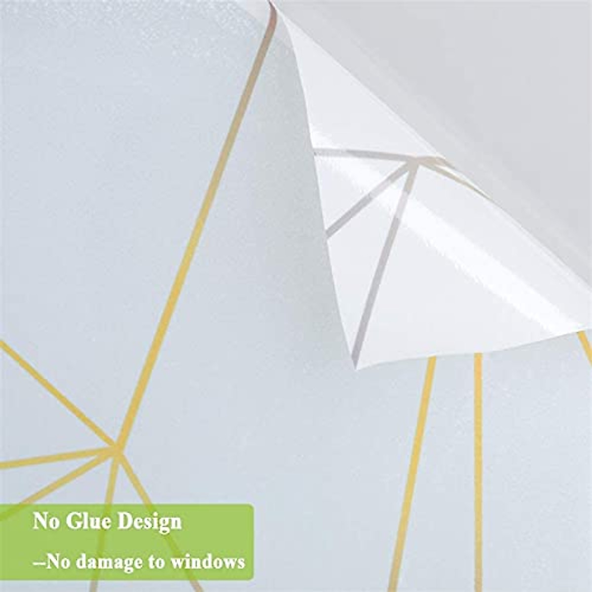 XENITE Window Privacy Film New Window Privacy Film Stained Glass Vinyl Self Adhesive Window Cling Static Cling Frosted Heat Insulation Window Sticker for Home one Way Window Film Window (Color : 60 X