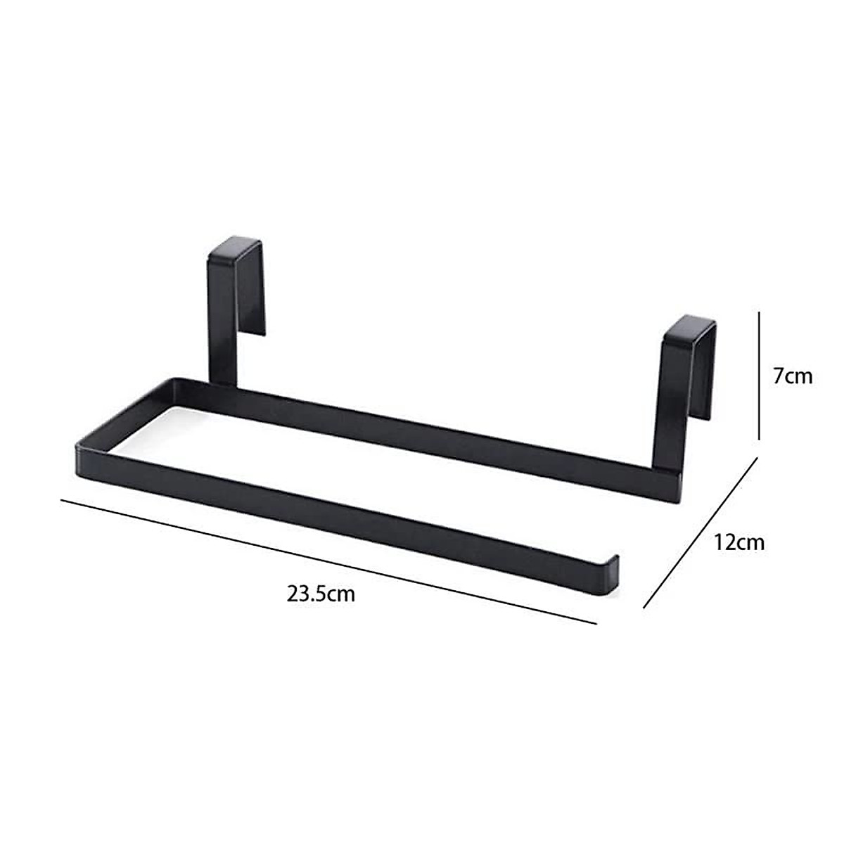 TJLSS Kitchen Free Punch roll Paper Rack Towel Storage Rack Paper Towel Rack Cabinet Hanger Bathroom Rack (Color : D, Size : 23.5cm)