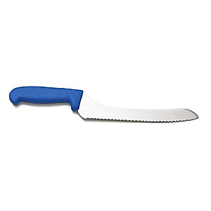 Columbia Cutlery 9 in. Blue Offset Bread / Sandwich Knife (Single Offset Bread Knife)