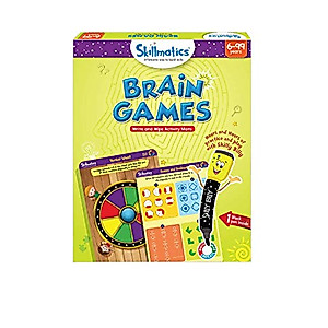 Skillmatics Educational Game - Brain Games, Reusable Activity Mats with Dry Erase Marker, Gifts, Travel Toy, Ages 6 and Up