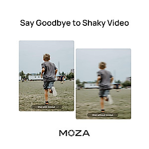 MOZA Mini MX Gimbal Stabilizer 3-Axis Mobile Handheld Stabilizer for Smartphone Small Palm Size Support iOS&Android Easy Start Filming with Max Payload 9.9OZ for Vlog YouTube Street Snapshot