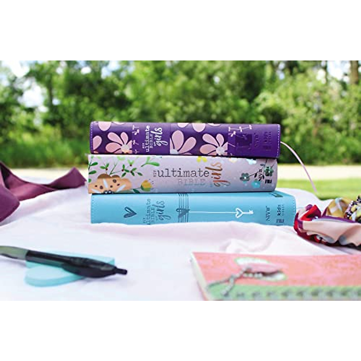 NIV, Ultimate Bible for Girls, Faithgirlz Edition, Leathersoft, Teal, Thumb Indexed Tabs