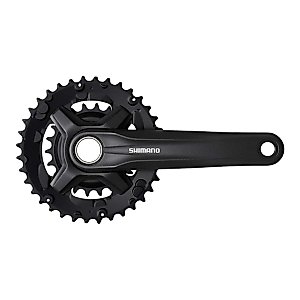 SHIMANO 9-Speed Mountain Bicycle Crank Set - FC-MT210-B2 (Black - 170MM, 36-22T W/O CG)