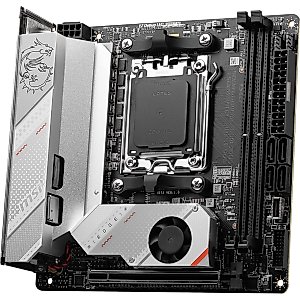 MSI MPG B650I Edge WiFi Gaming Motherboard (AMD Ryzen 9000/8000/7000 Series Processors, AM5, DDR5, PCIe 4.0, M.2, SATA 6Gb/s, USB 3.2 Gen 2, HDMI, Wi-Fi 6E, Bluetooth 5.3, 2.5Gbps LAN, Mini-ITX)