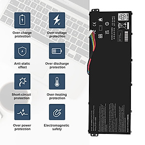 AC14B8K Battery for Acer Predator Helios 300 N17C1 PH315-51 PH315-52 G3-571 G3-572 N18Q13 Nitro 5 AN515 AN515-53 AN515-54 Aspire R5-471T R5-571T R5-571TG Chromebook CB5-571 Swift SF314 4ICP5/57/80