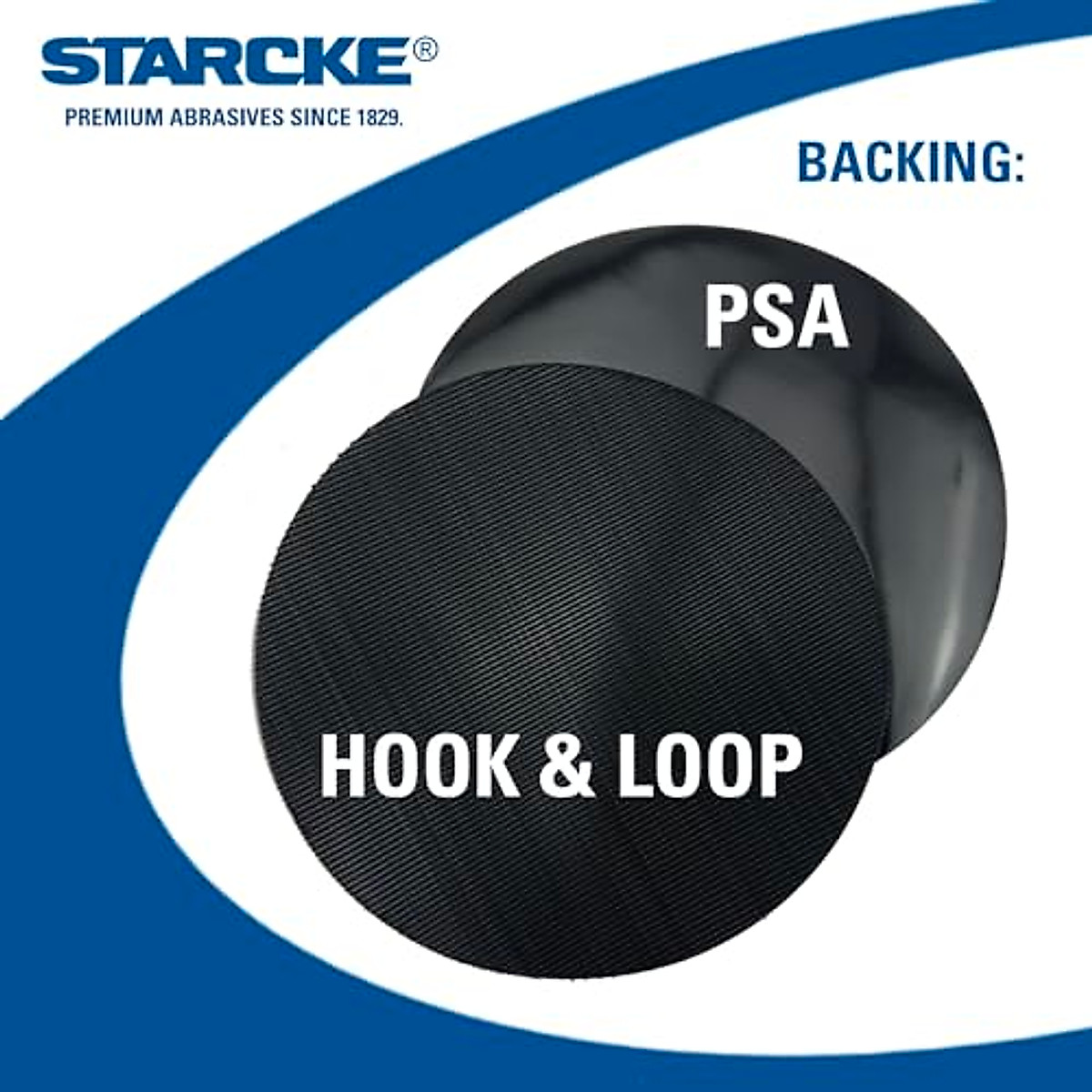 Starcke Premium Conversion Pads for PSA Sticky Back Sanding Discs to Convert to Hook and Loop Backing (3 Pack, 6 Inch - No Hole)