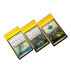 Zoopin Double Matte Card Sleeves,Yellow, 320pcs -Pack … …