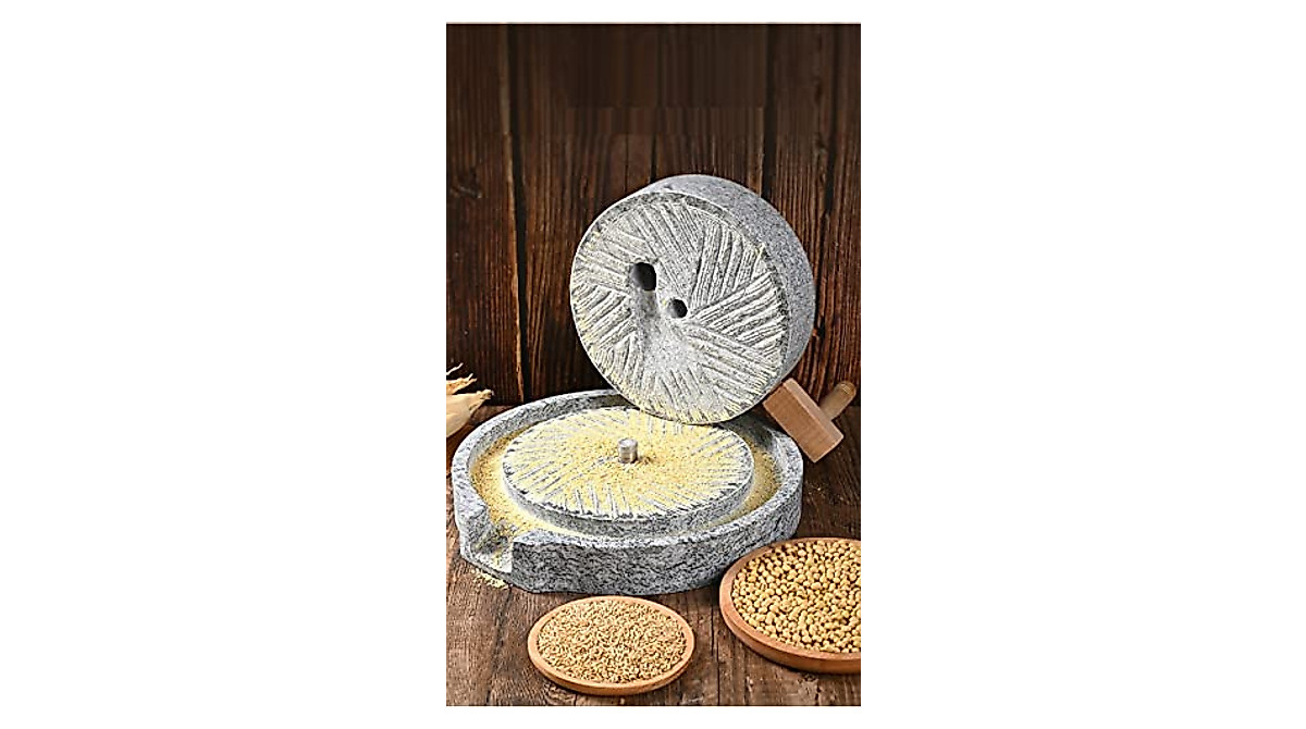 Natural Stone Coffee Grinder - Handcrafted for Home Use