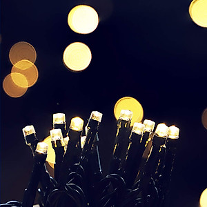 MYGOTO 33FT 100 LEDs String Lights,Green Wire Waterproof Fairy Lights 8 Modes 30V UL Certified Plug in Xmas Lights for Home, Garden, Wedding, Party, Christmas Decoration Indoor Outdoor (Warm White)