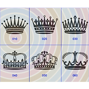 Royalty Crown King Queen 21oz Stemless Wine Glass (one) w/Free Customization