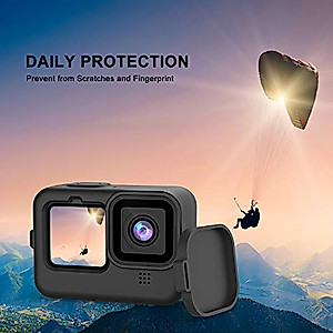 Underwater Waterproof Housing Case Bundle, Waterproof Case+Tempered Glass Screen Protector+ Silicone Case+ Carrying Case+ Anti-Fog Inserts+ Snorkel Filters