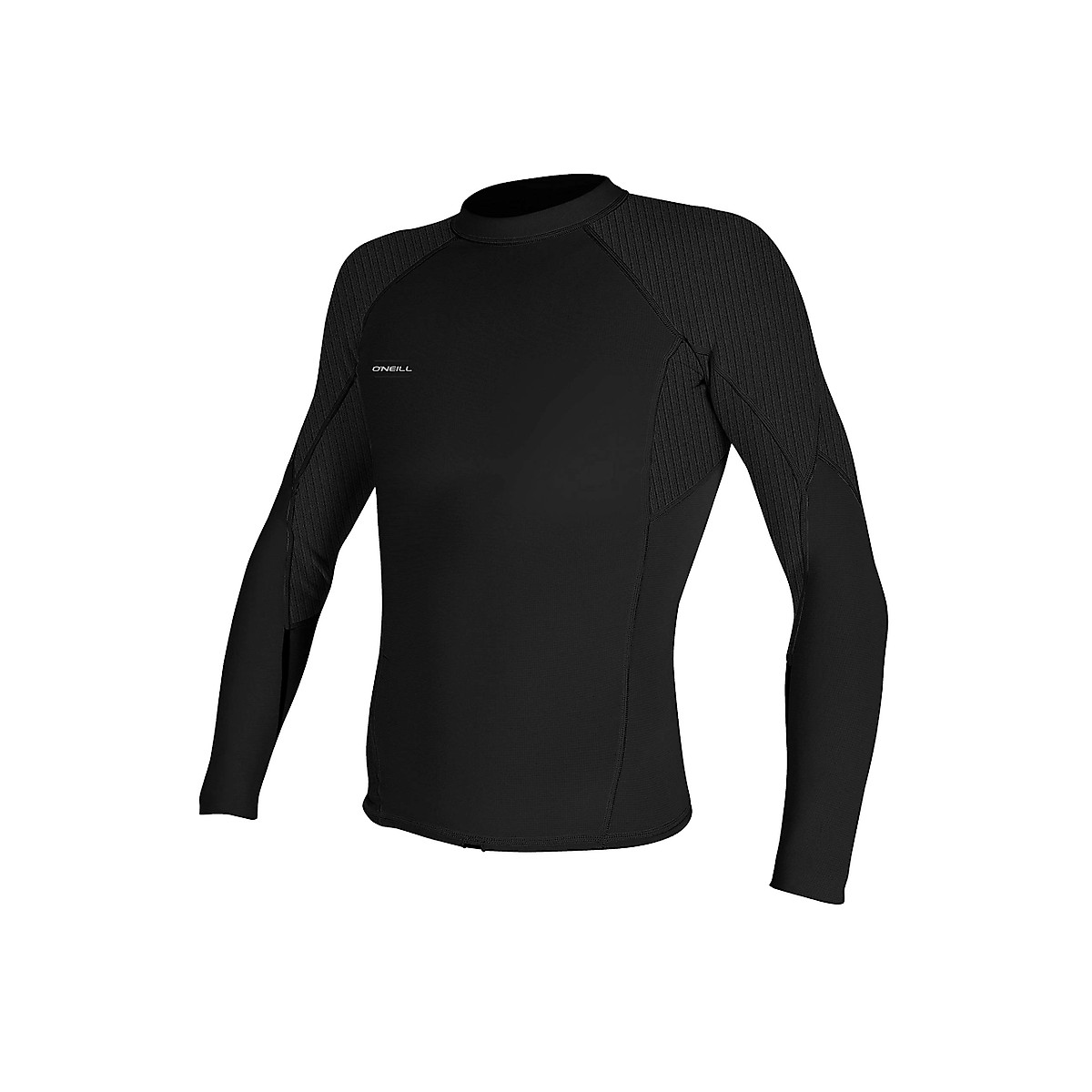 O'Neill Men's Hyperfreak 1.5mm Long Sleeve Top, Black/Black, L