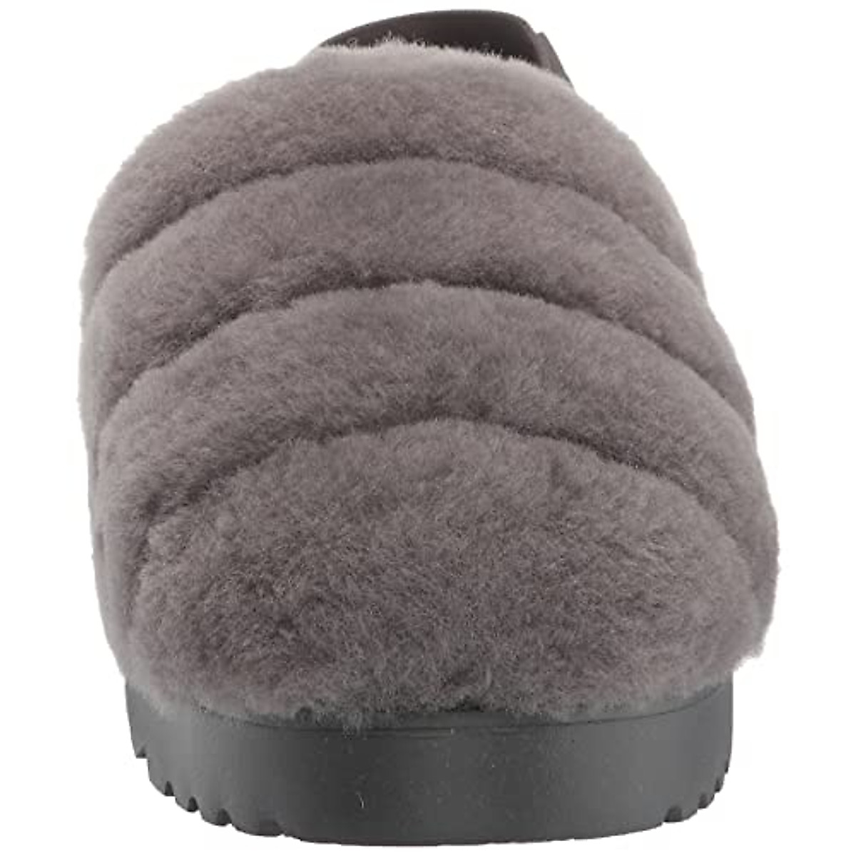 UGG Women's Super Fluff Slipper, Charcoal, 10