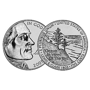 1938 - to Present - Whitman Jefferson Nickel 3 Book Set with 2004 and 2005 P, D Nickels 8 Coin Set Nickel Seller Uncirculated