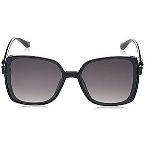 Vince Camuto womens Vc963 Glamorous UV Protective Square Sunglasses Wear Year Round Luxe Gifts for Women 59 mm, Black, mm US