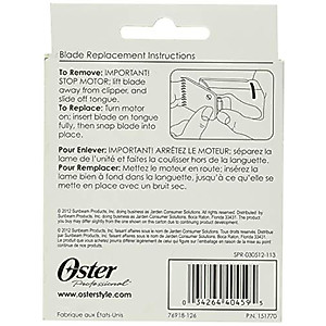 Oster Professional 76918-126 Replacement Blade, Classic 76/Star-Teq/Power-Teq Clippers, Size #2, 1/4" (6.3 mm)