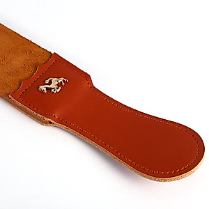 Shaving Leather Strap, Men's Genuine Leather Strop Sharpening Barber Straight Razor Folding Knife Shave Sharpener Belt for Barber Male Shaving Tool