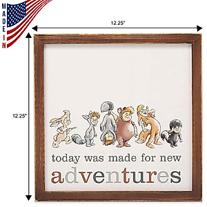 Open Road Brands Disney Peter Pan Lost Boys Made for Adventures Wood Wall Decor for Play Room, Kids' Bedroom, or Nursery