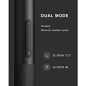 Mini Electric Precision Screwdriver,Powerful Magnetic Motor, High Strength S2 Steel Screwdriving Bits,Long Time Working Rechargeable Lithium Battery, LED Lights,Perfect for Phones PC Laptops,Grey