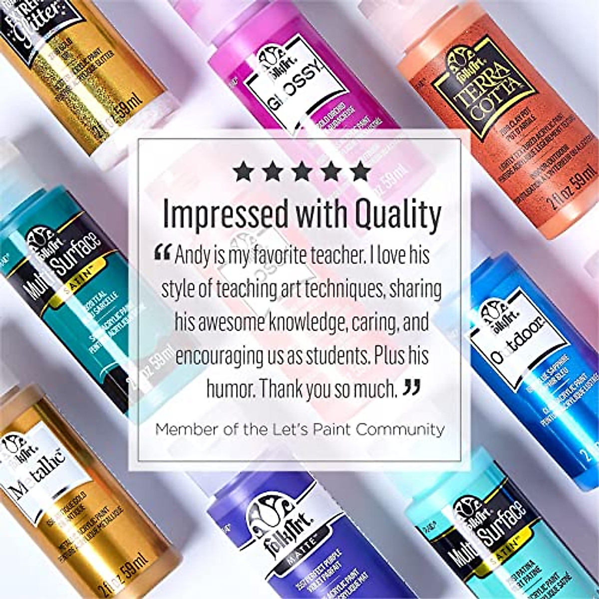 FolkArt, Creamy Coral Acrylic 2 fl oz Premium Matte Finish Paint, Perfect for Easy to Apply DIY Arts and Crafts, 51004