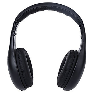 New 5 in 1 Wireless Cordless RF Headphones Headset with Mic for PC TV Radio