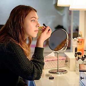 Lurrose Double Sided Eye Shadow Sponge Applicator Eye Brow Make Up Brush Portable Makeup Tool 20pcs (Black)