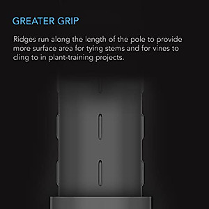 AC Infinity Garden Plant Stakes 60", Sturdy Metal Support Sticks with Protective Plastic Coating, 25-Pack for Tomatoes, Trees, and Vines in Gardening Hydroponics