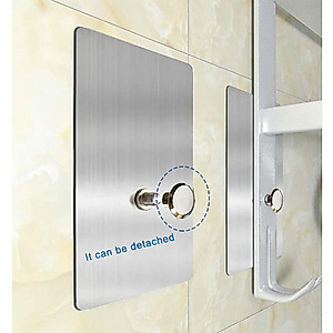 Qiozlen Wall Adhesive Hooks Stainless Steel,Command Strips for Pictures, Clock ,Wall Strips,Command Hooks,Waterproof