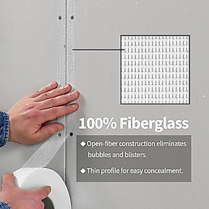 Etossan Drywall Joint Tape,2 inch x 150 FT,Self-Adhesive Drywall Mesh Tape for Drywall Finishing and Crack Repair,White