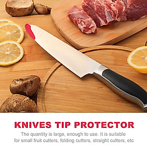 UPKOCH 50pcs Knife Tip Sleeve Knife Point Cover Knifehead Guard Cutter Blades Tips Protector Knife Guard for Injuries