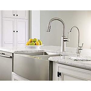 Moen S5520SRS Sip Transitional Cold Water Kitchen Beverage Faucet with Optional Filtration System, Spot Resist Stainless